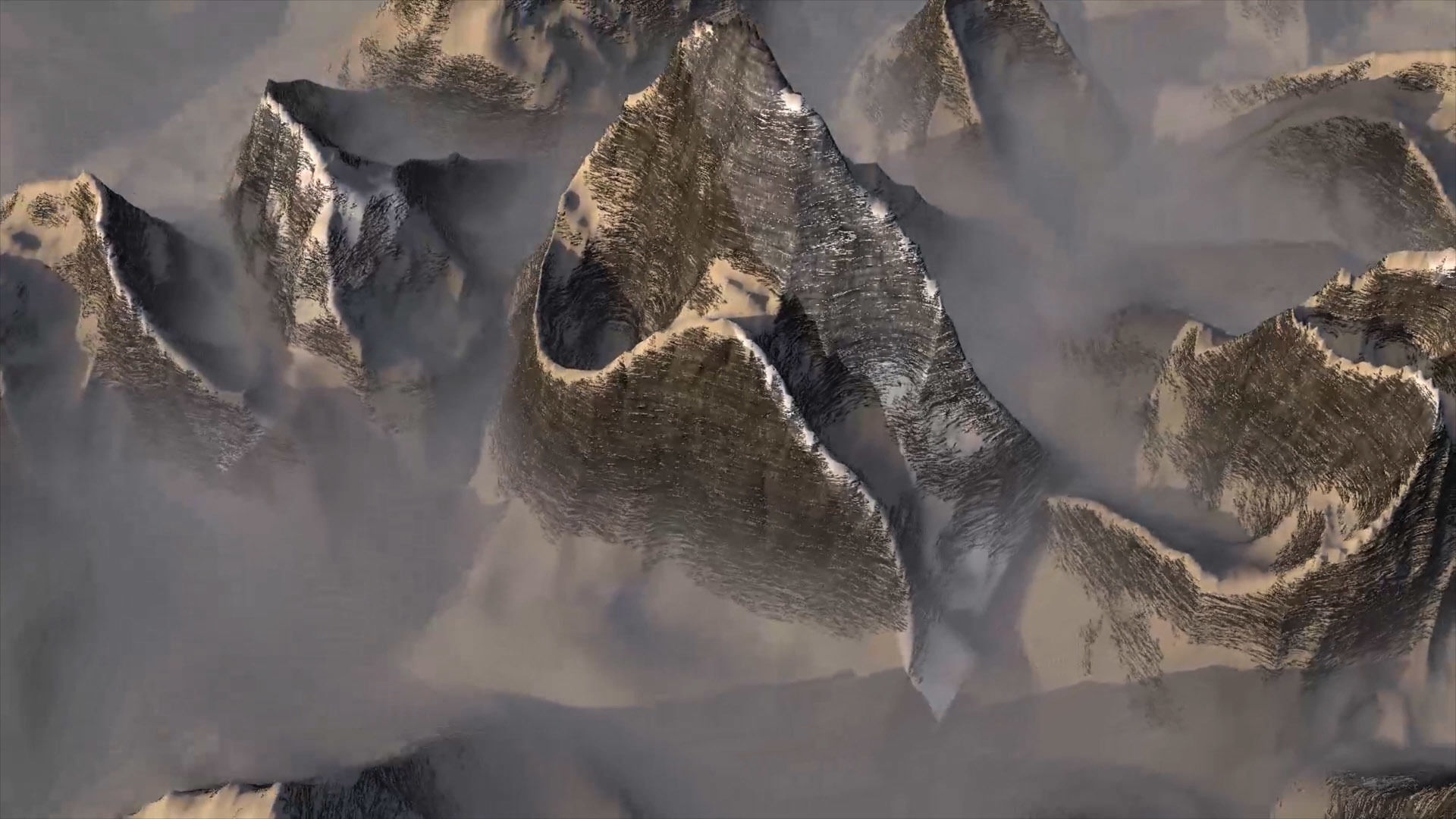 snowy mountain animation 3D model animated rigged | CGTrader