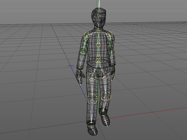 basic character simple walk 3D model animated rigged | CGTrader