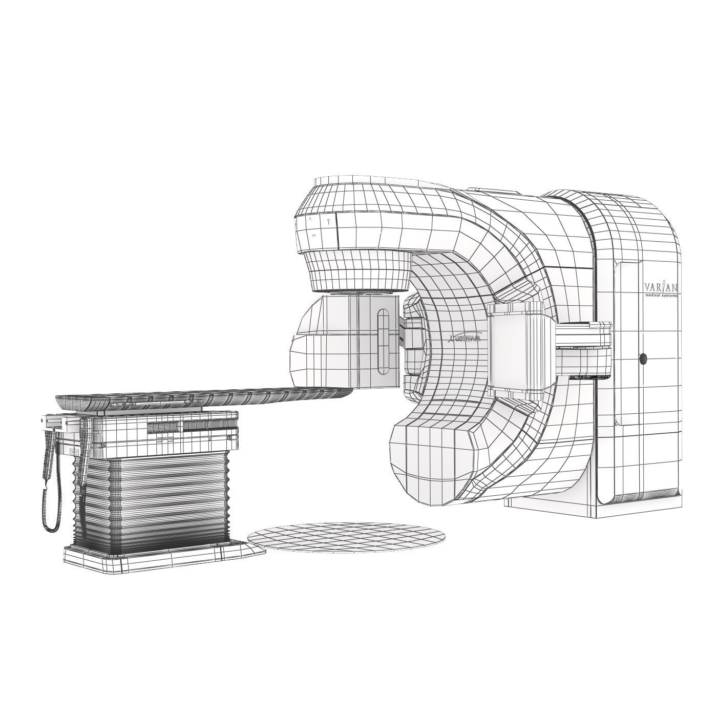 Varian Truebeam Linear Accelerator Radiotherapy system 3D model ...