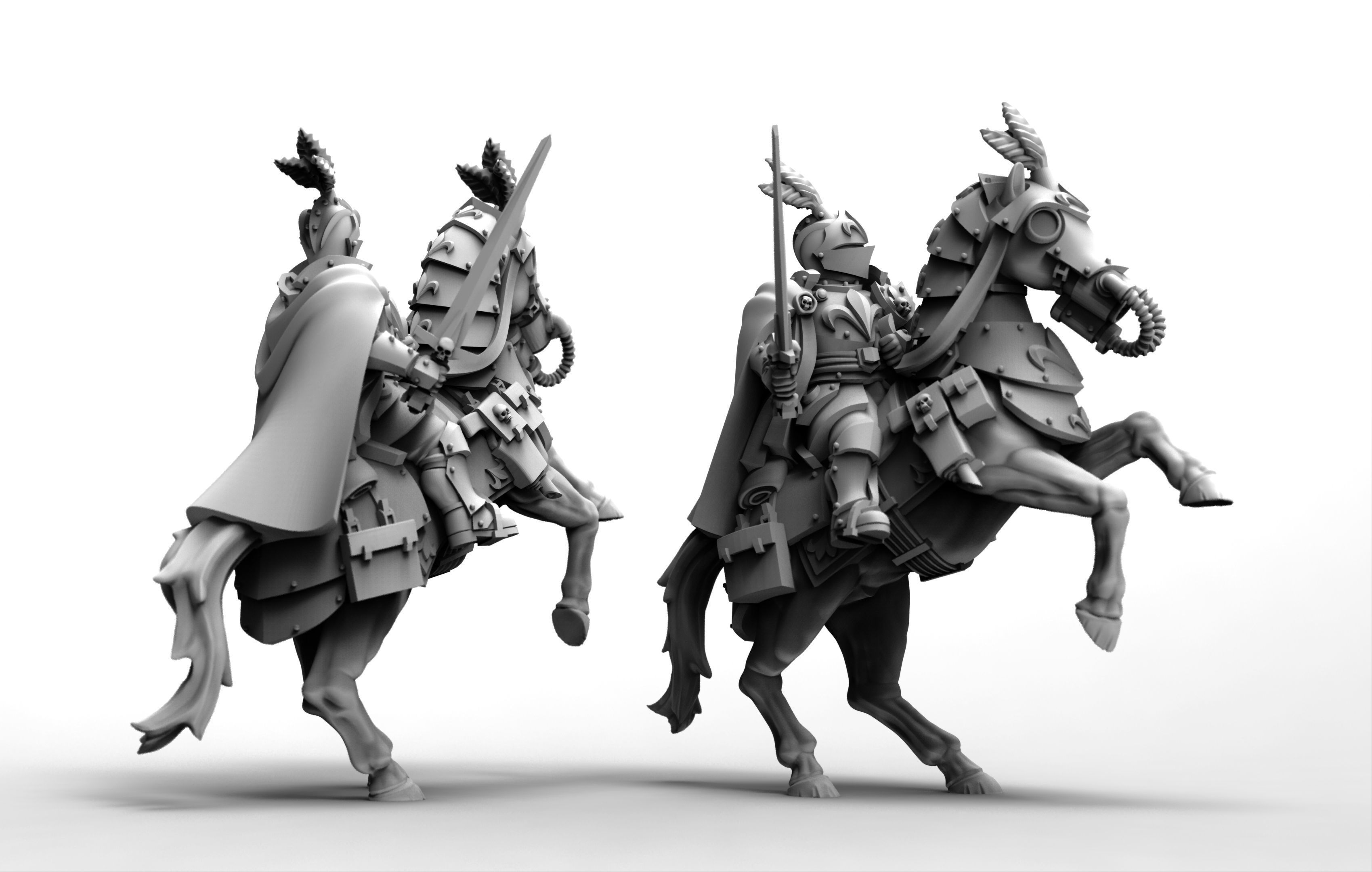 Feudal Guard High Born Cavalry Officer 3D model 3D printable | CGTrader