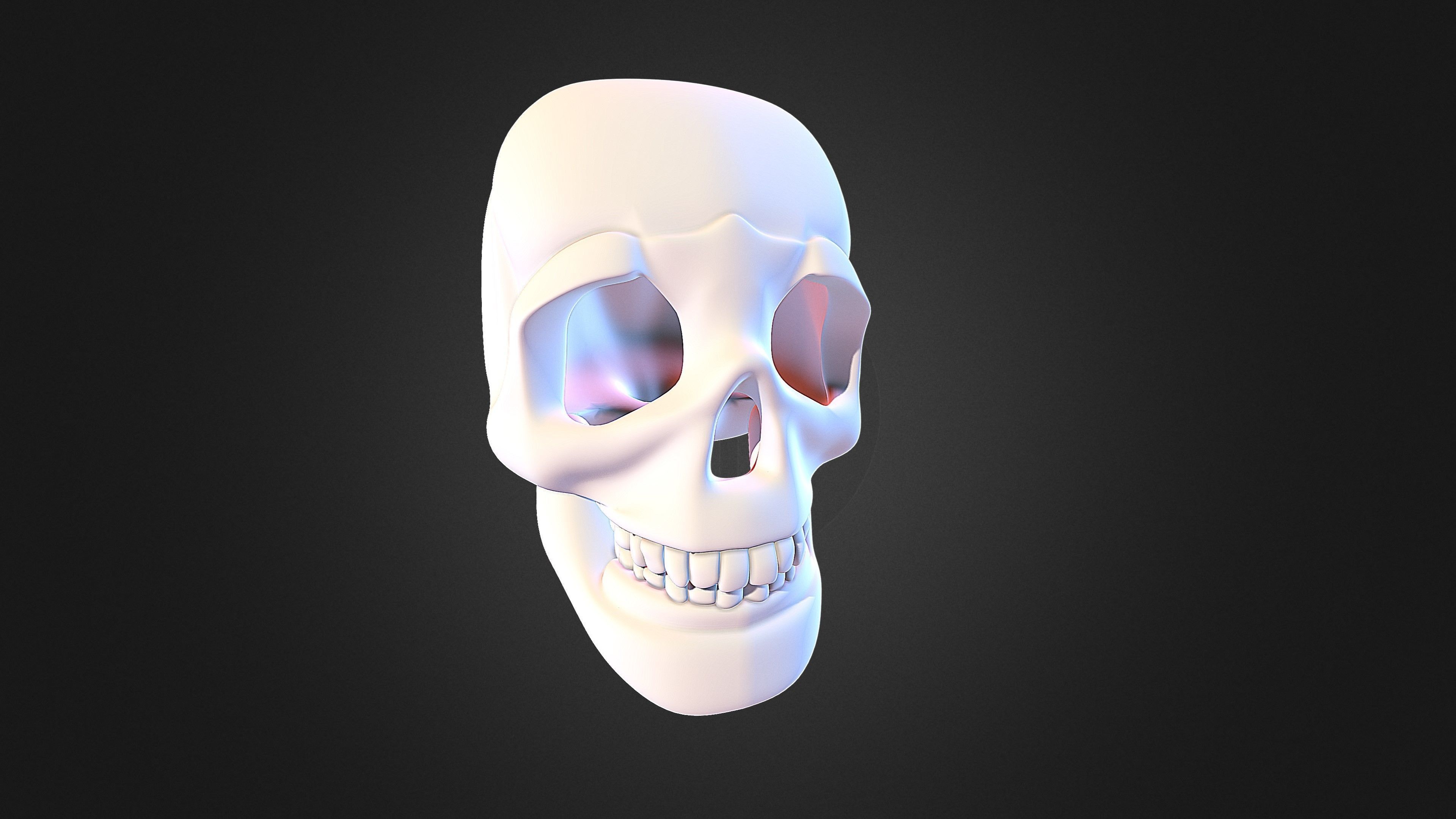 scary 3D Human Skull | CGTrader