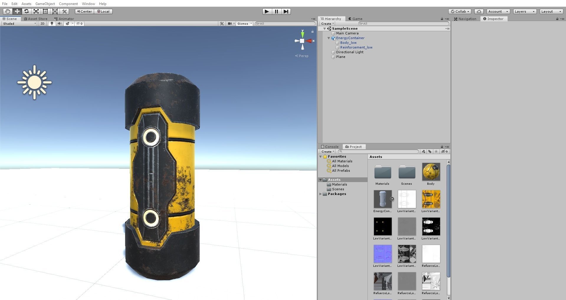 3D model Energy Container VR / AR / low-poly | CGTrader