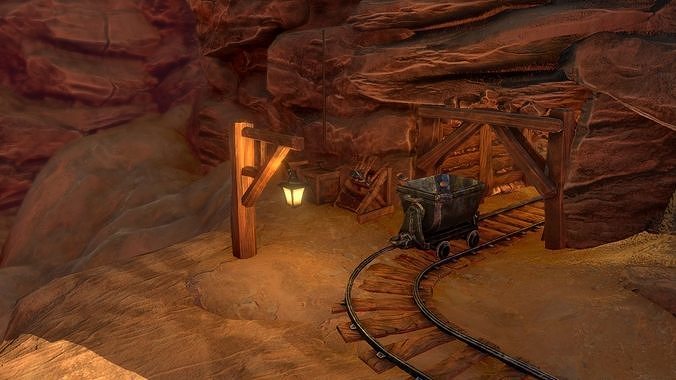 3D model Canyon Mining Environment Pack VR / AR / low-poly | CGTrader