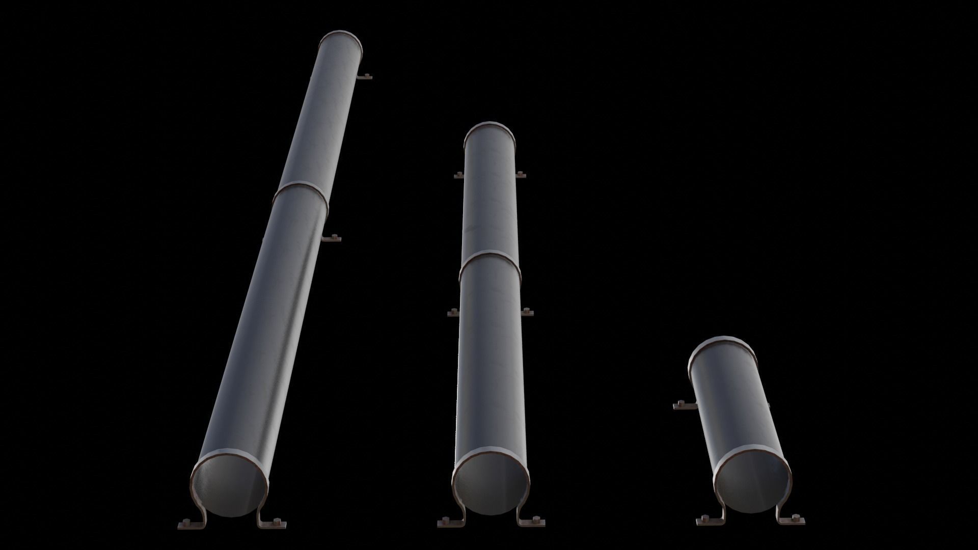 3D model External apartment building kitbash props VR / AR / low-poly ...