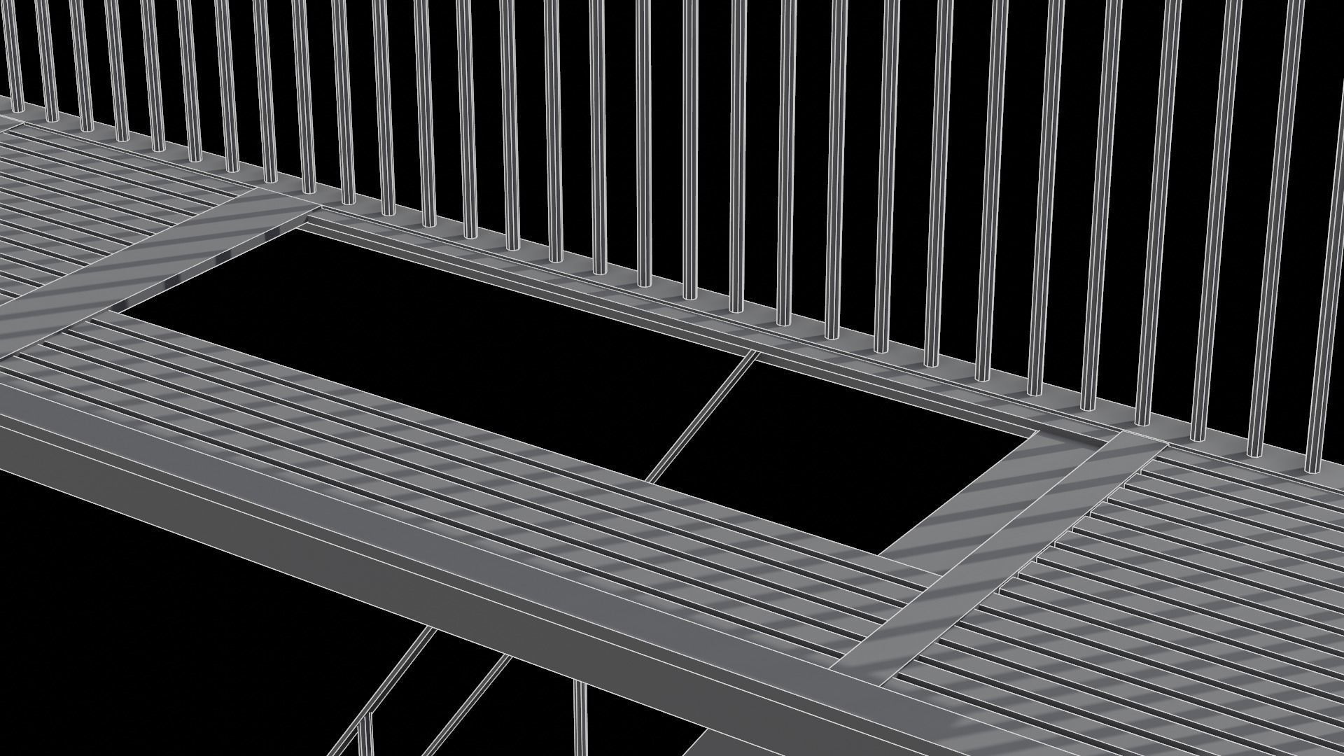 3D model External apartment building kitbash props VR / AR / low-poly ...