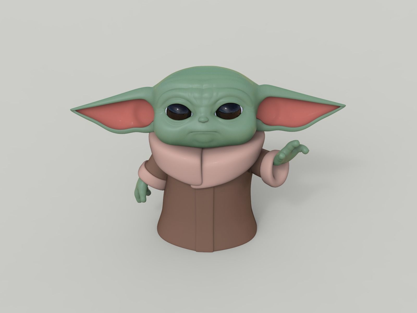 baby yoda 3D model 3D printable | CGTrader
