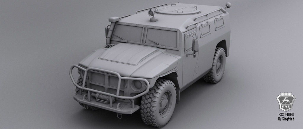 Tiger Gaz 2330 3D model | CGTrader