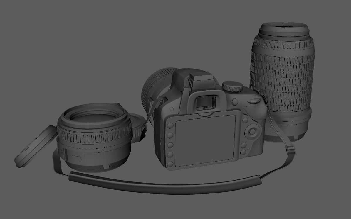 DSLR camera 3D model | CGTrader