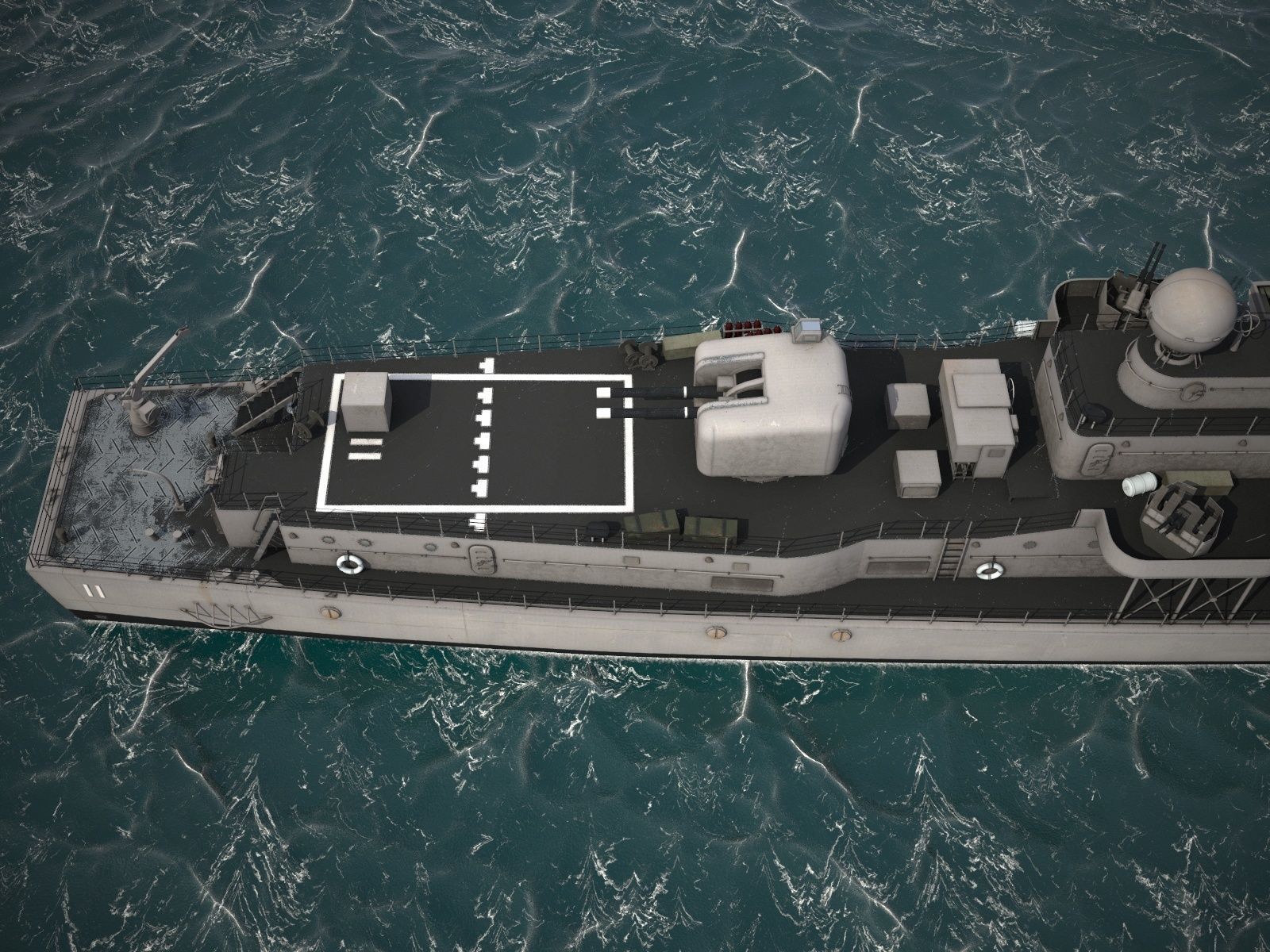 Daring Class Destroyer Battle Ship 3D model | CGTrader