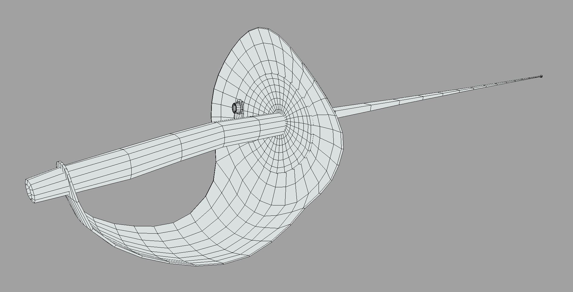 3D model A used sabre fencing weapon VR / AR / low-poly | CGTrader