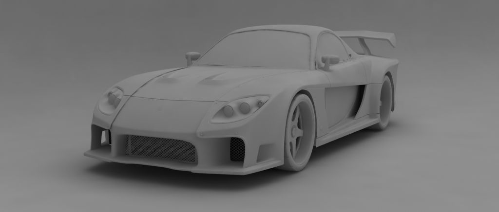 Veilside Fortune Mazda RX7 3D model | CGTrader
