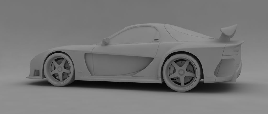 Veilside Fortune Mazda RX7 3D model | CGTrader