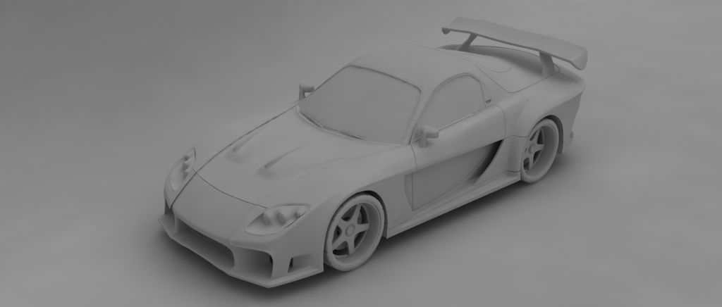 Veilside Fortune Mazda RX7 3D model | CGTrader