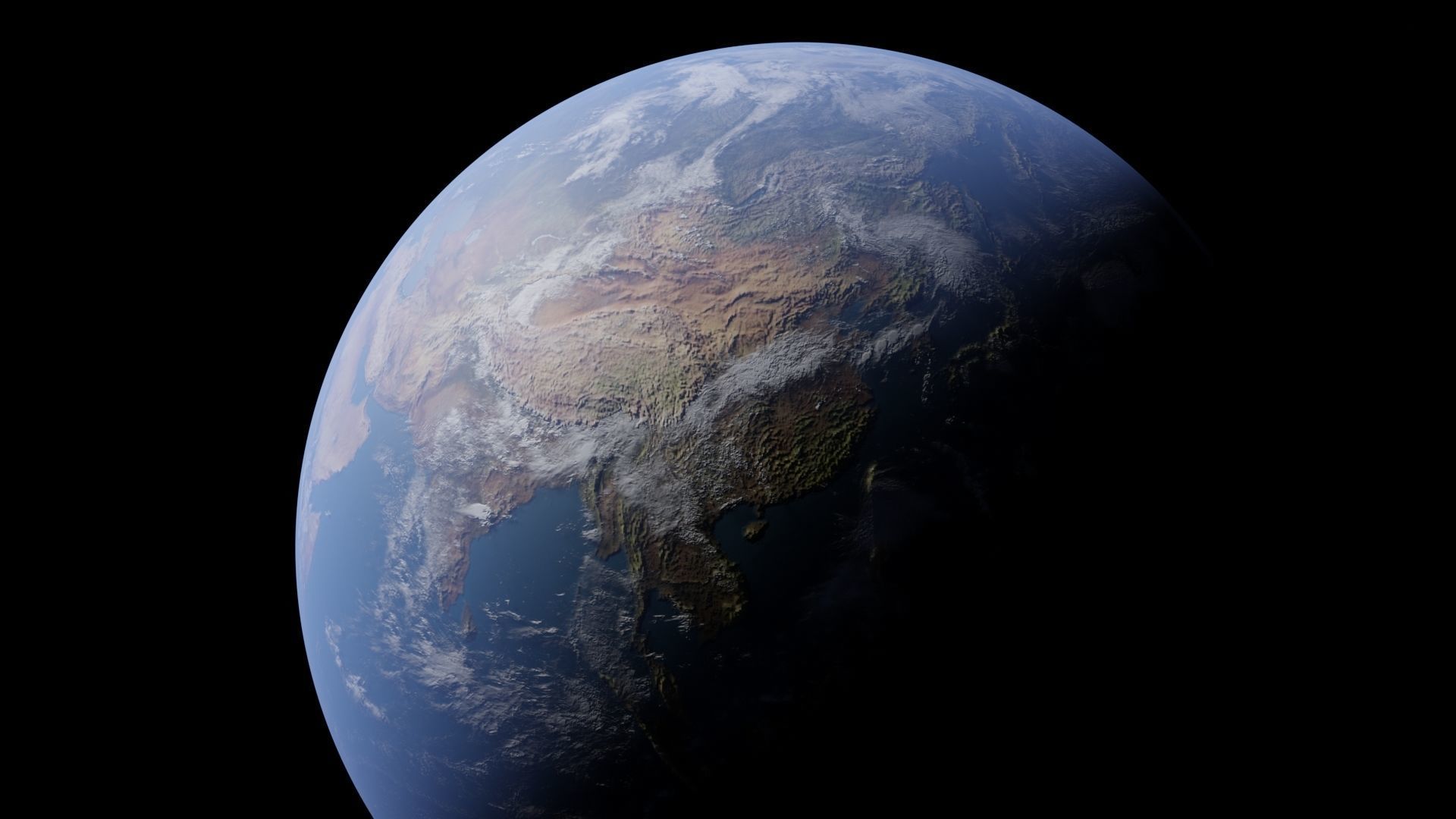 Earth - 3D from space 3D model | CGTrader