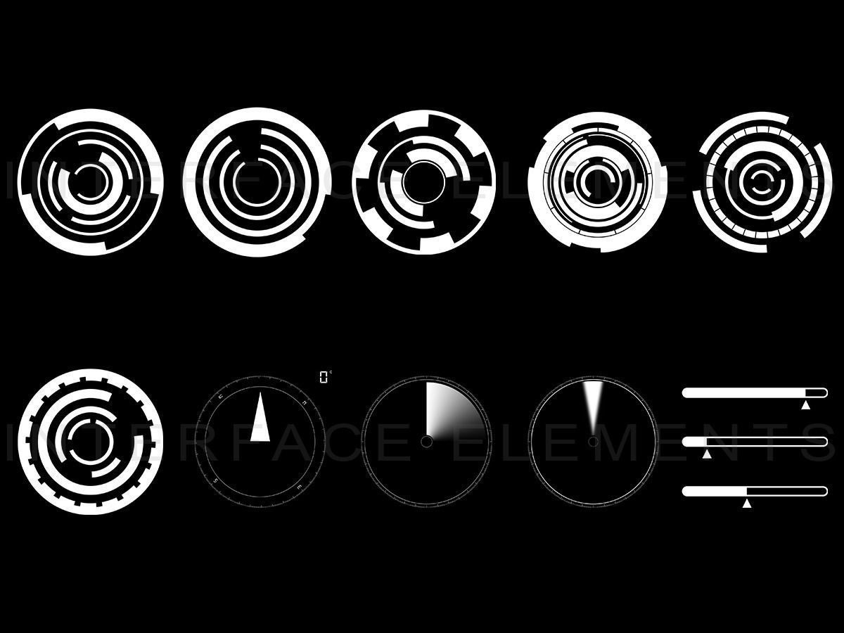 Sci-Fi Interface elements 3D model | CGTrader