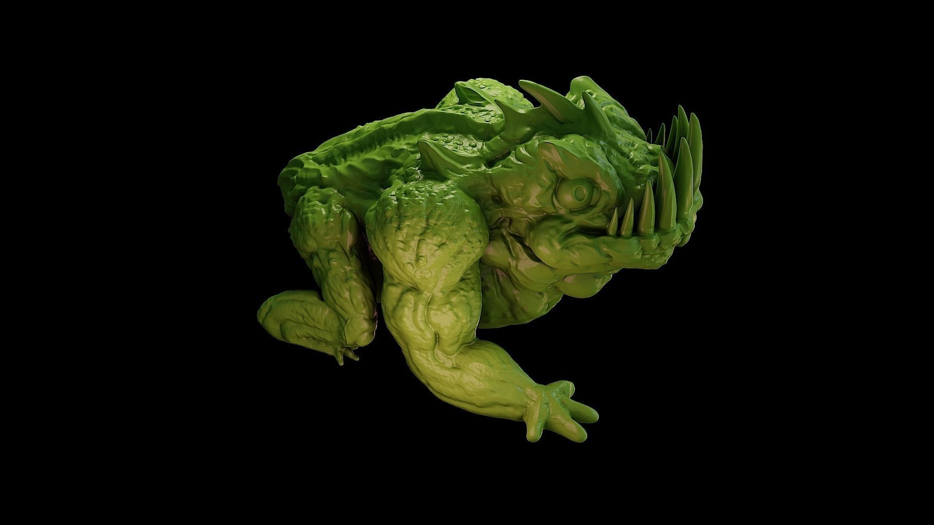 Fantasy dragon toad creature 3D model 3D printable | CGTrader