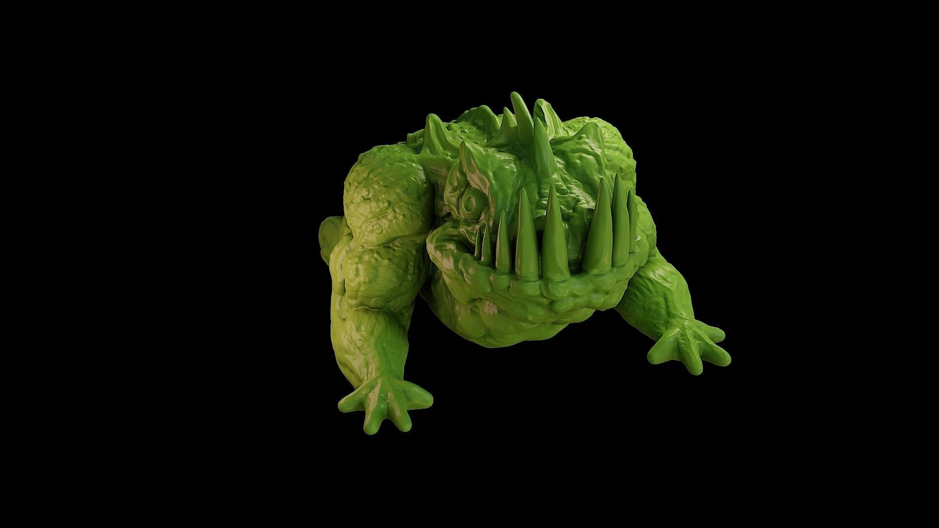 Fantasy dragon toad creature 3D model 3D printable | CGTrader