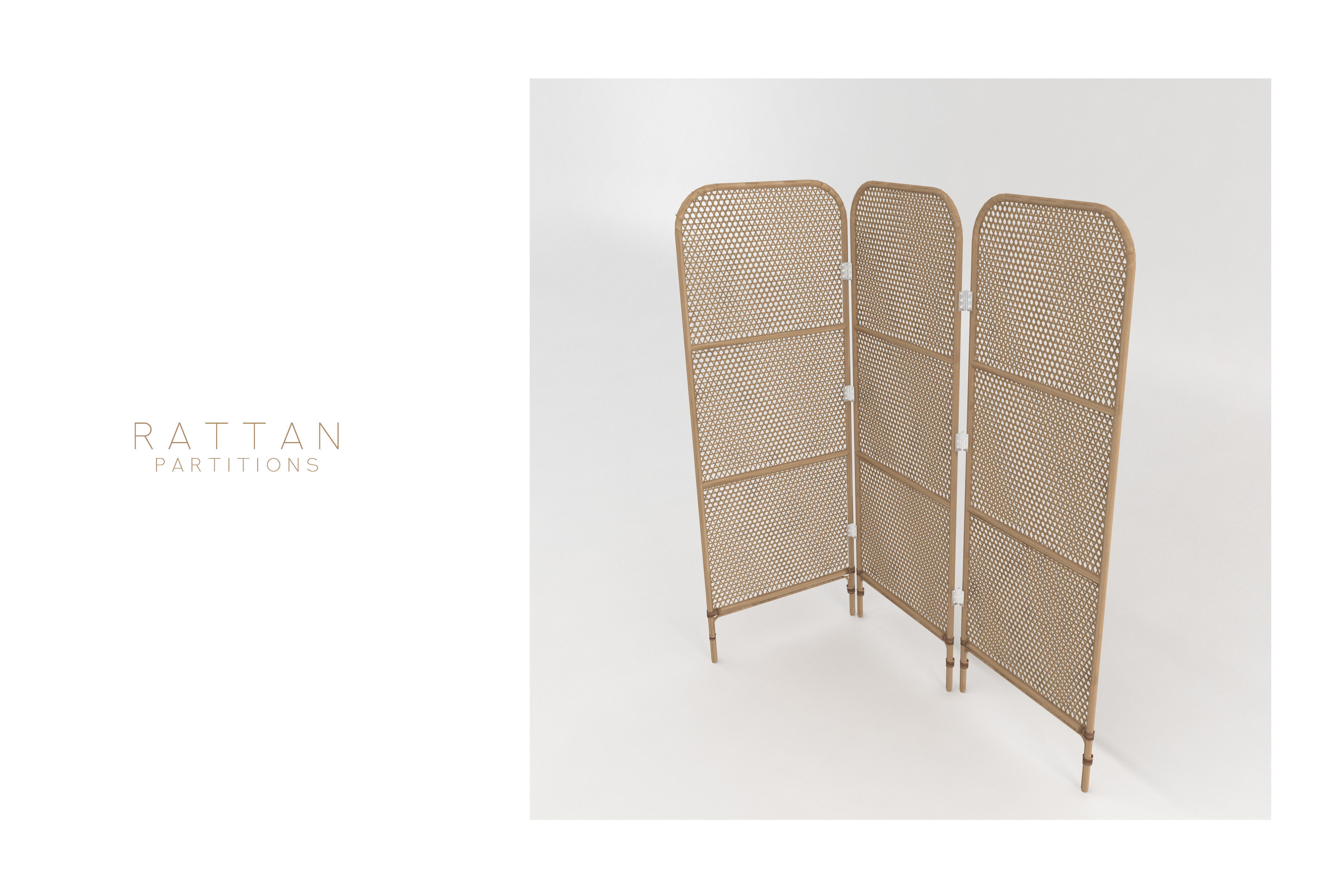 Rattan Partitions 3D model | CGTrader