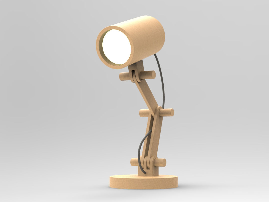 Wooden modular lamp 3D model | CGTrader