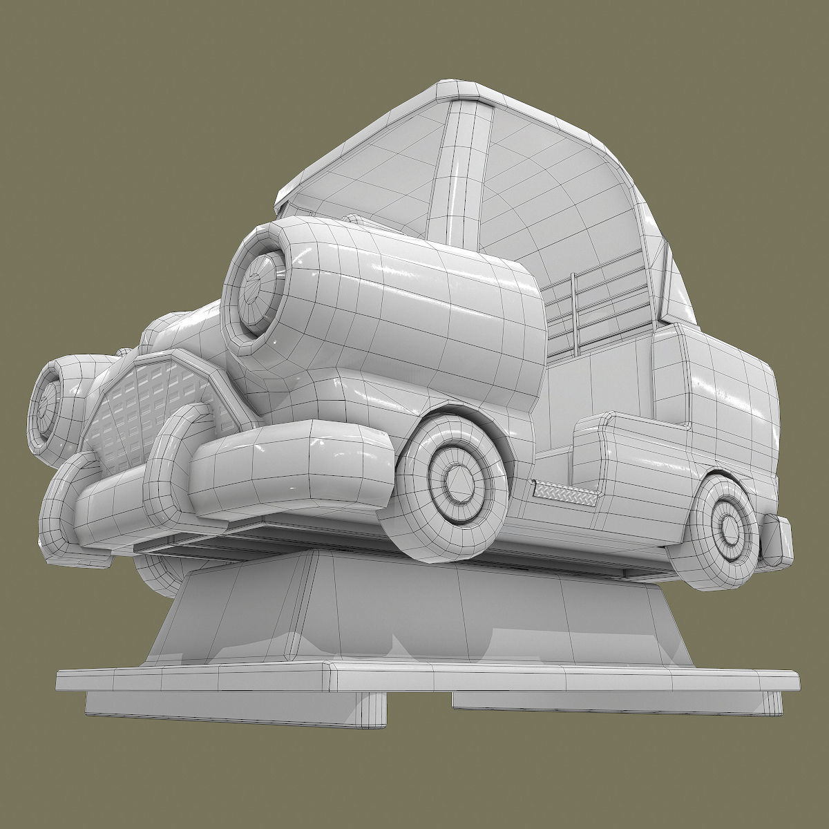 3D model Police Coin Operated Ride VR / AR / low-poly | CGTrader