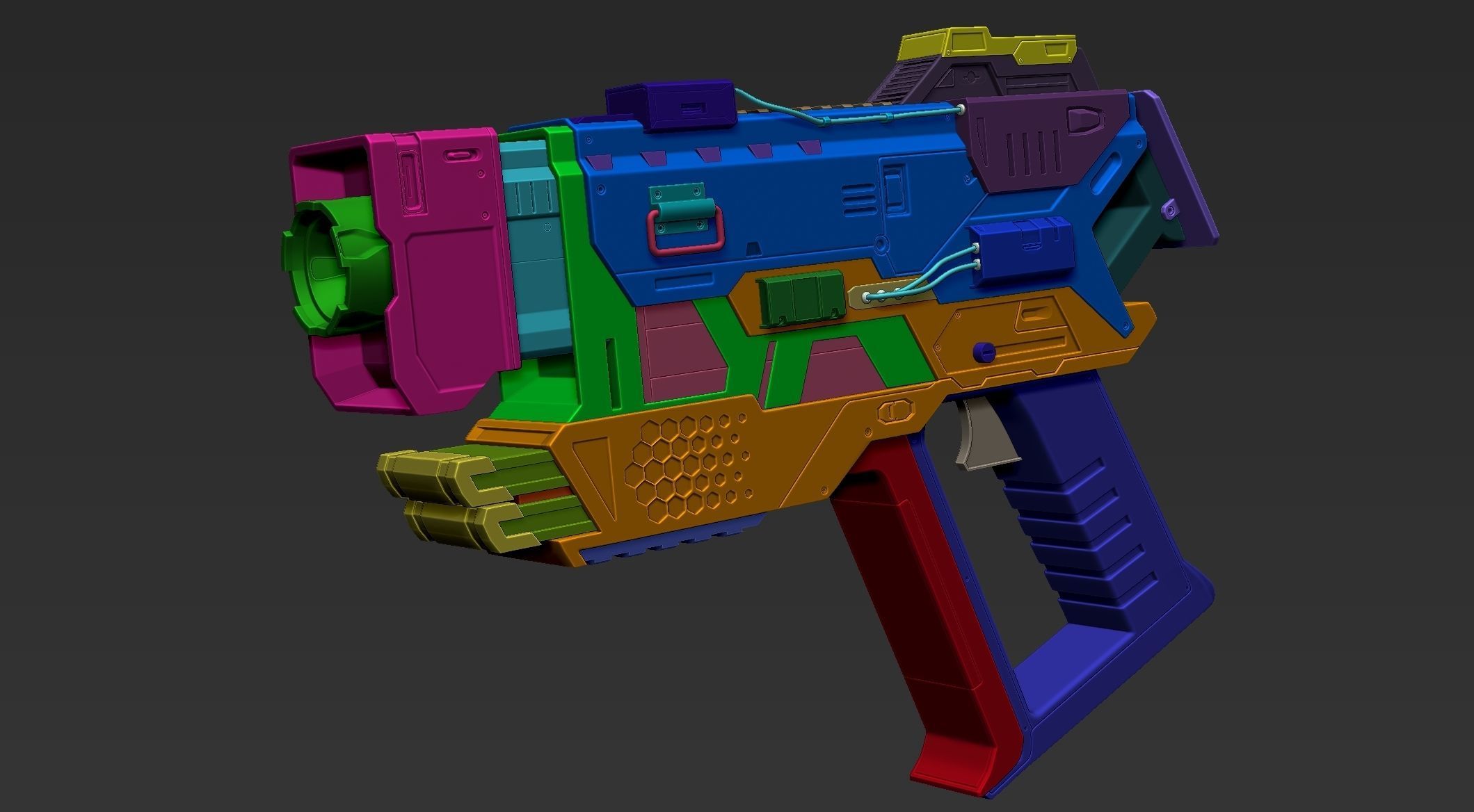 3D model NaGun VR / AR / low-poly | CGTrader