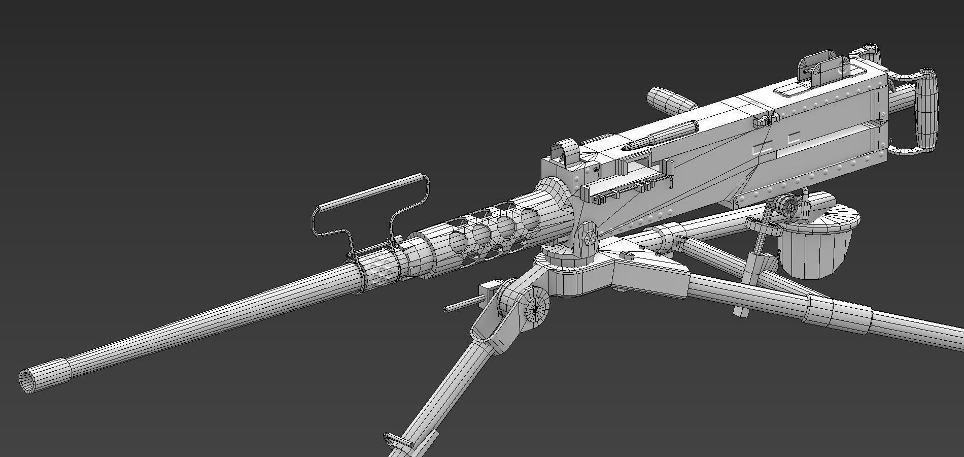 3D model M2 Browning VR / AR / low-poly | CGTrader