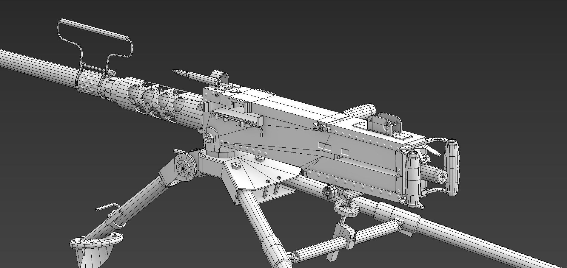 3D model M2 Browning VR / AR / low-poly | CGTrader