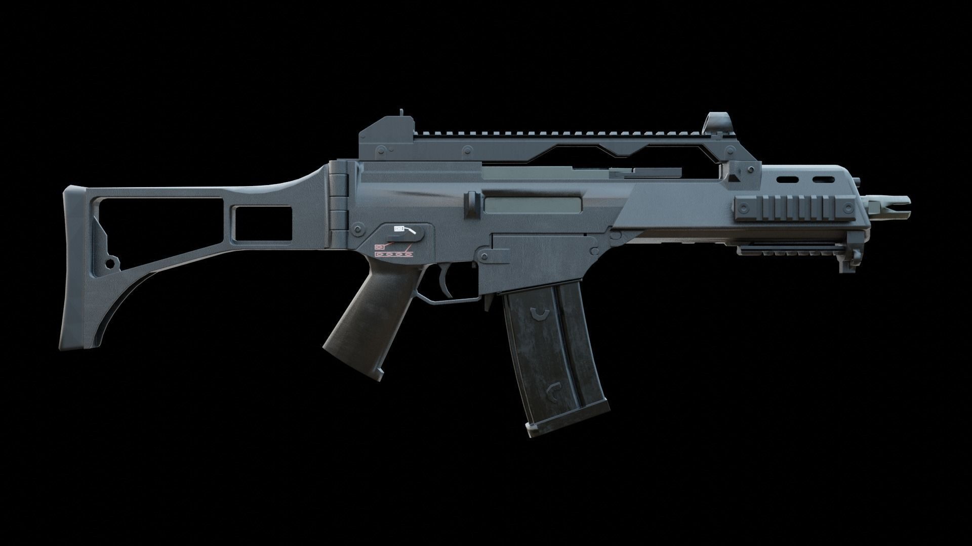 3d Model G36 C Low Poly Heckler Koch Vr Ar Low Poly Cgtrader