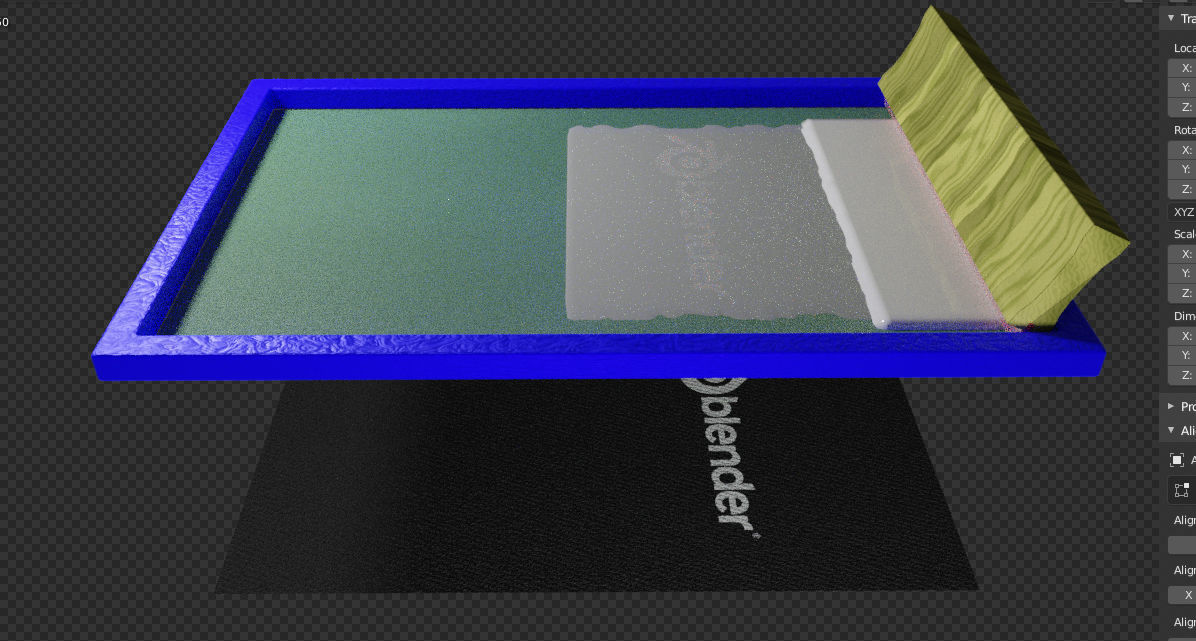 Screen Printing Demo 3D model | CGTrader