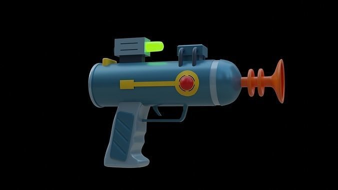Rick and Morty pistol 3D model | CGTrader