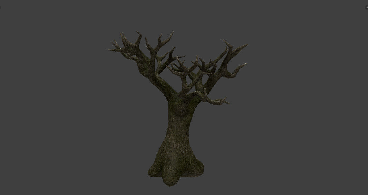 3D model Low poly pbr spooky trees VR / AR / low-poly | CGTrader
