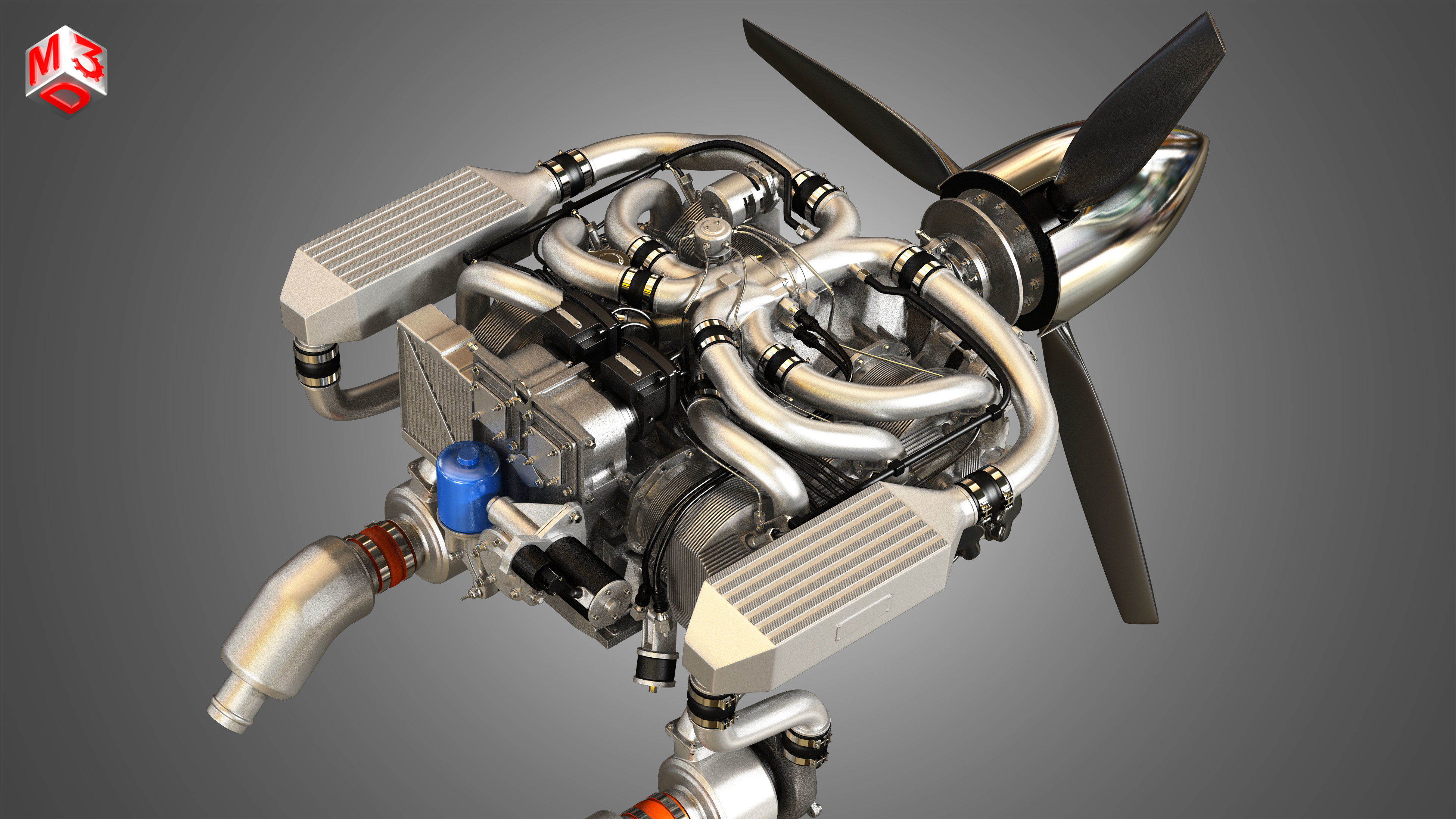 Continental IO 550 Aircraft Engine 3D model | CGTrader