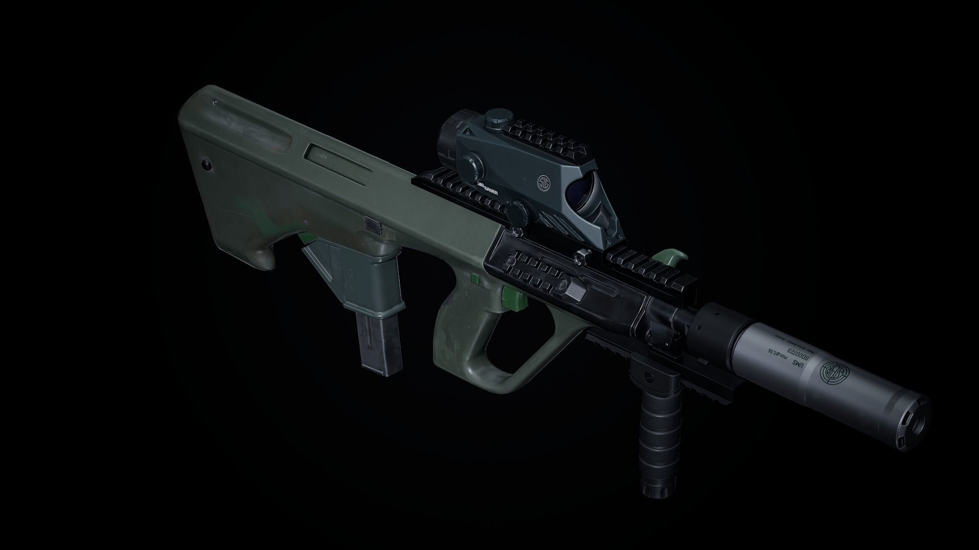 3D model Steyr Aug A1-A3-Para Variants VR / AR / low-poly | CGTrader