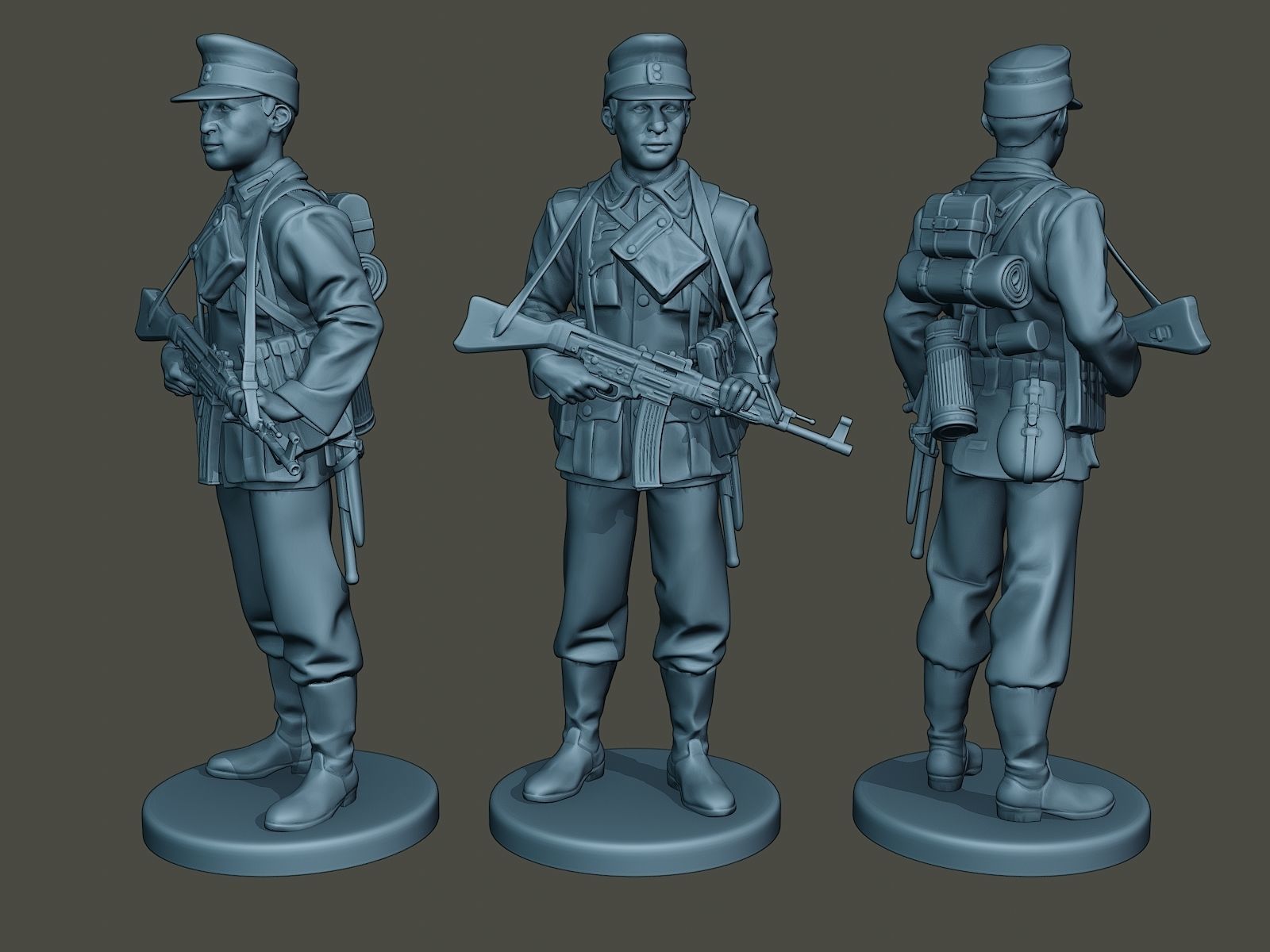 German soldier ww2 Stand Guard G3 3D model 3D printable | CGTrader