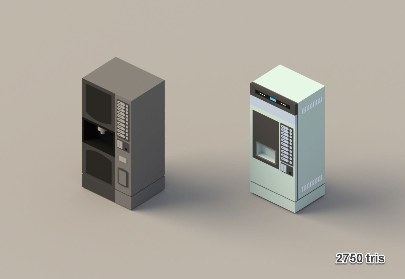 3D model Low poly Vending Machines VR / AR / low-poly | CGTrader