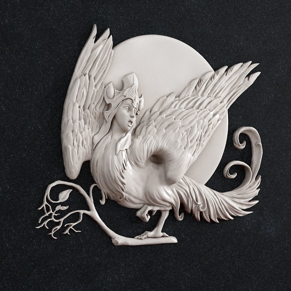 The bird Gamayun 3D model 3D printable | CGTrader