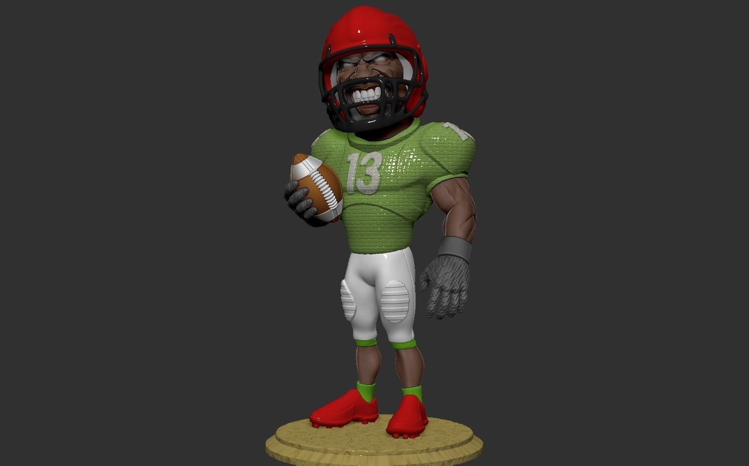 football player free 3D model 3D printable | CGTrader