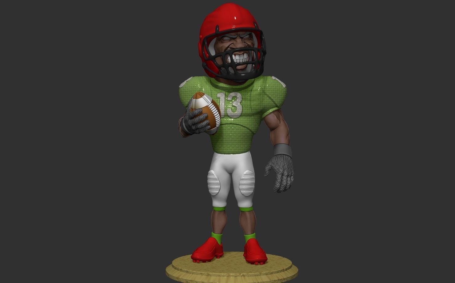 football player free 3D model 3D printable | CGTrader