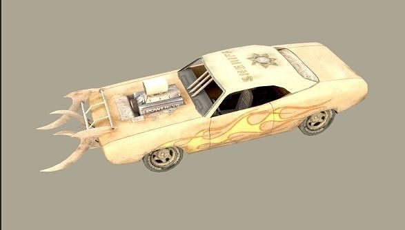 car fire 3D model | CGTrader