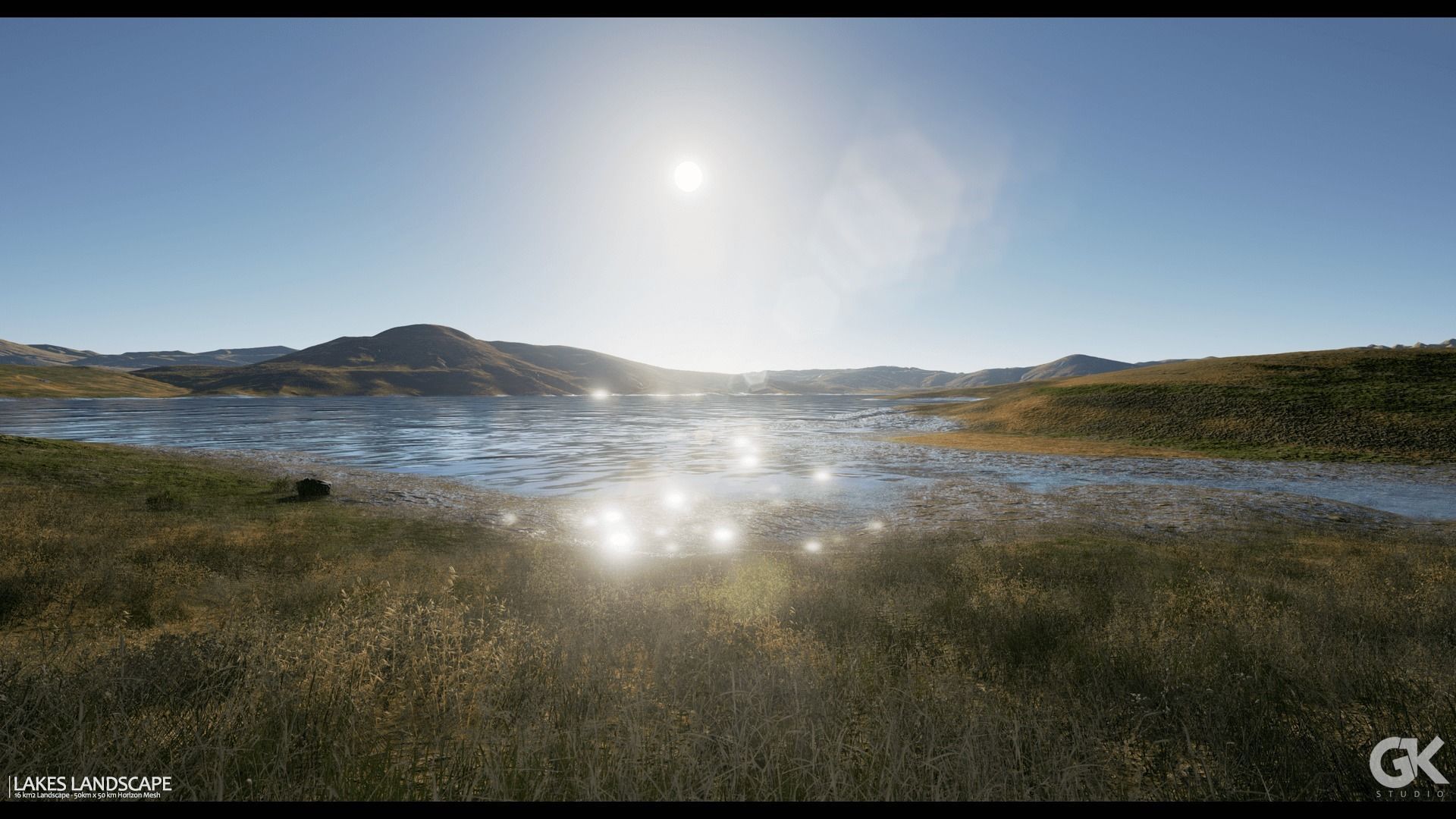 3D model Lakes Landscape VR / AR / low-poly | CGTrader