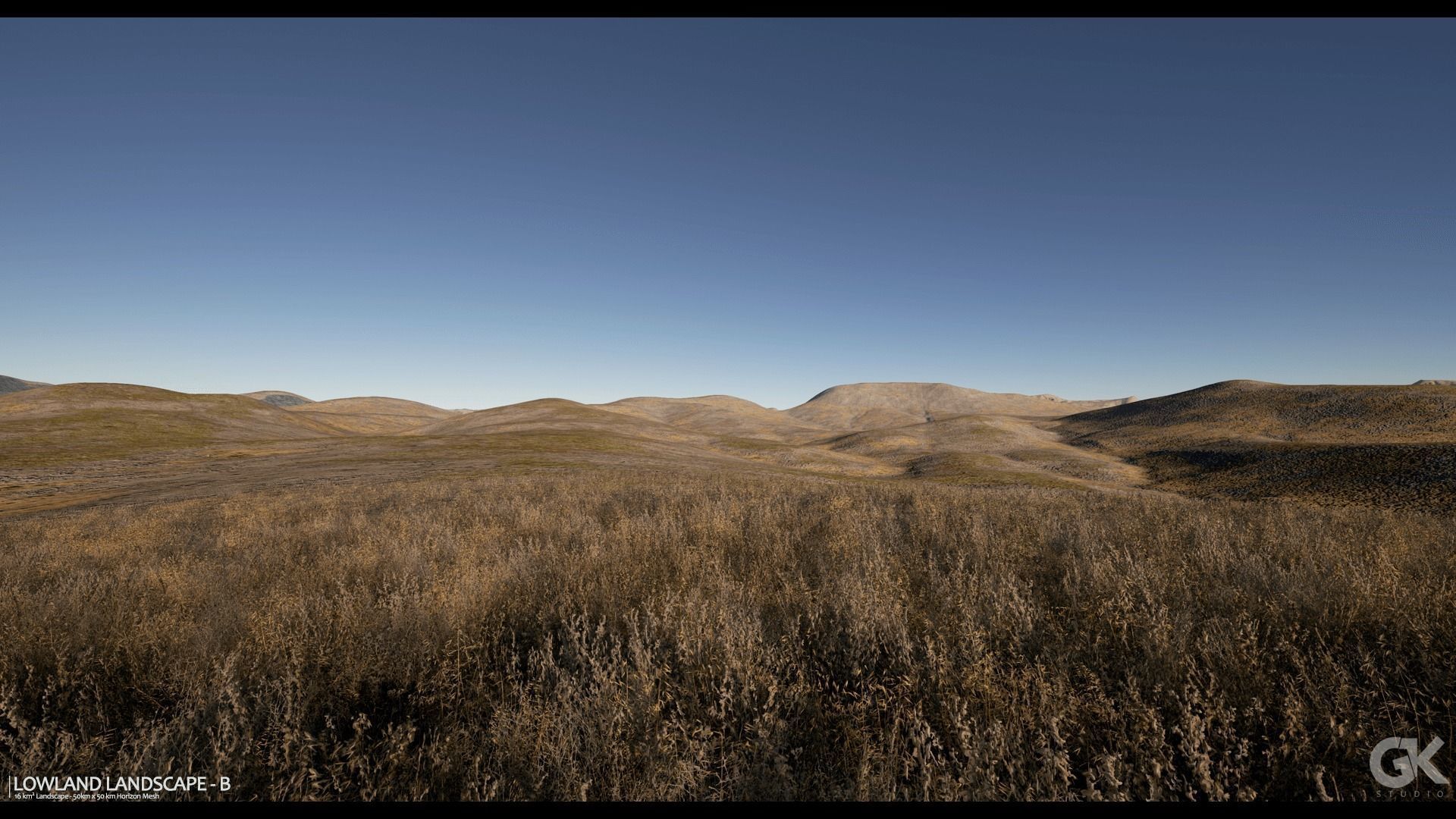 3D model Lowland Landscape - B VR / AR / low-poly | CGTrader