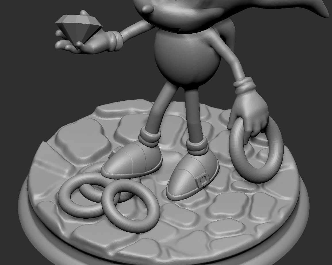 Sonic the hedgehog 3D model 3D printable | CGTrader