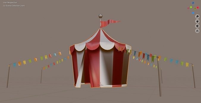 3D model Circus Tent VR / AR / low-poly | CGTrader