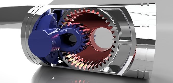 Concept Opposed piston Engine 3D model 3D printable | CGTrader