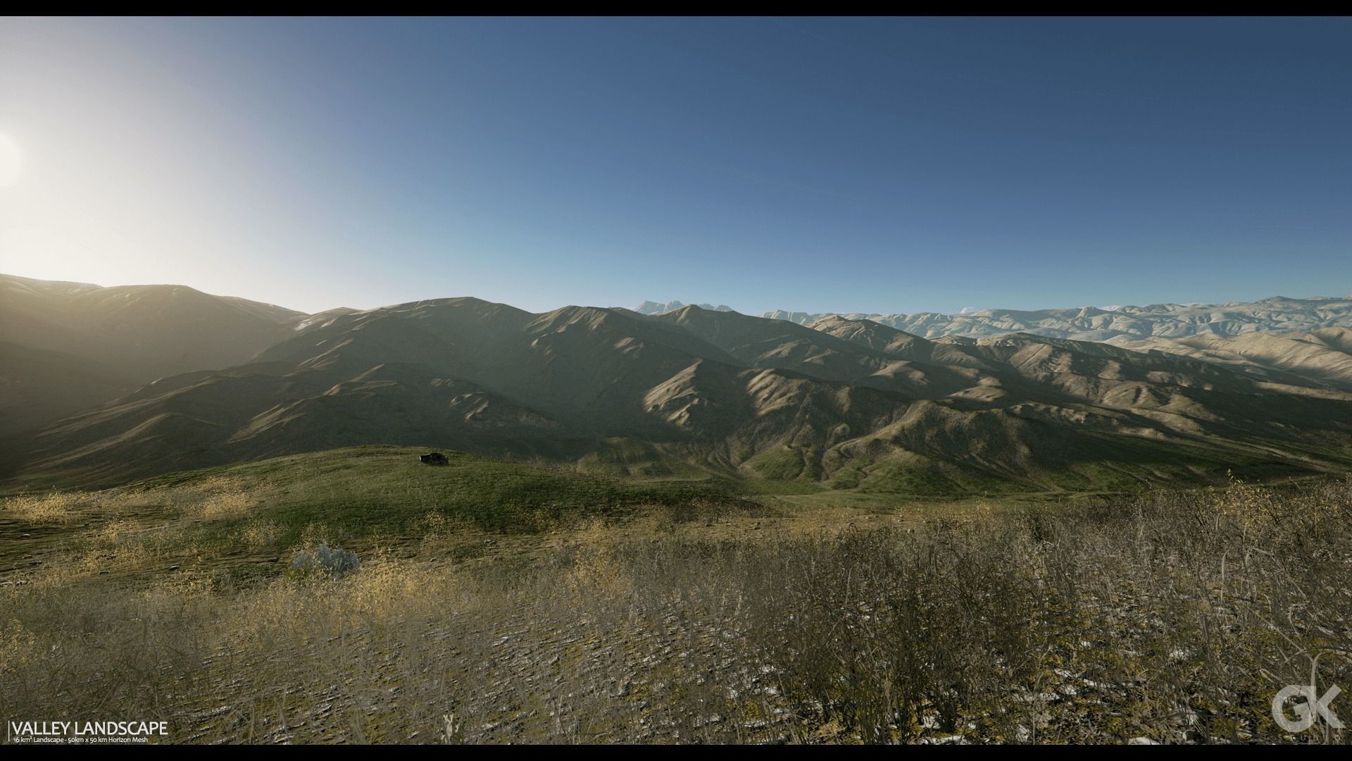 3D model Valley Landscape VR / AR / low-poly | CGTrader