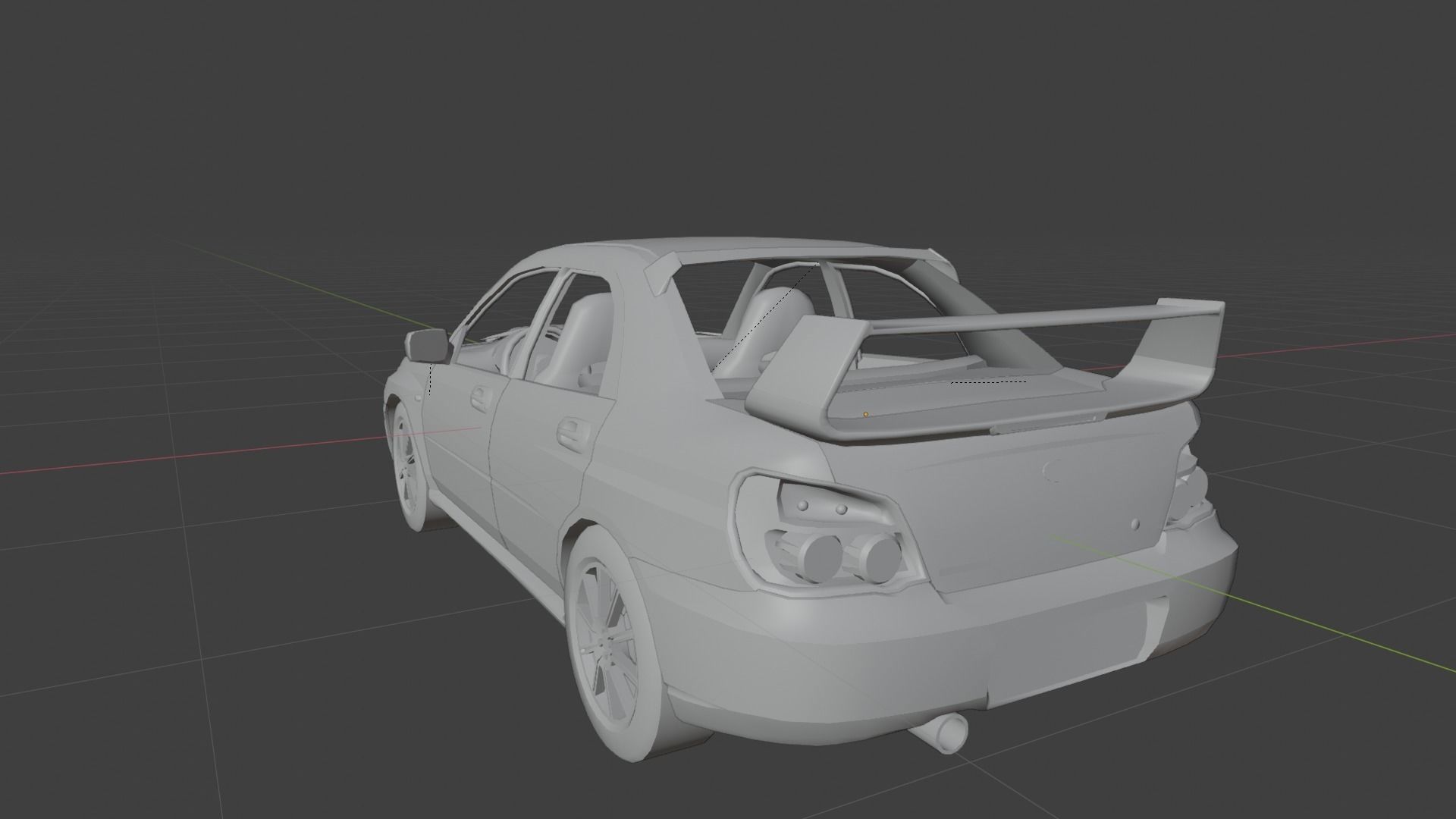3D model Subaru Impreza WRX STI 2006 VR / AR / low-poly | CGTrader