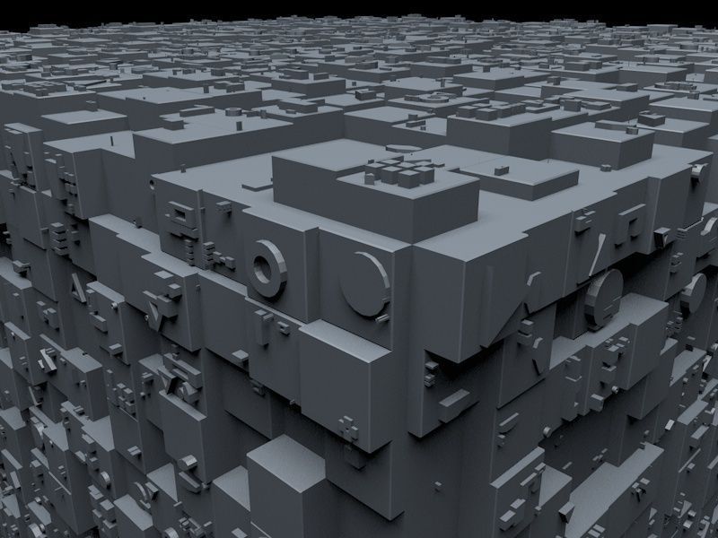 Sci-Fi Shapes - The Cube 3D Model OBJ 3DS FBX C4D DAE - CGTrader.com