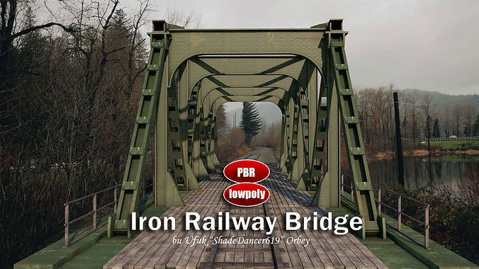 3D model Iron Railway Bridge VR / AR / low-poly | CGTrader