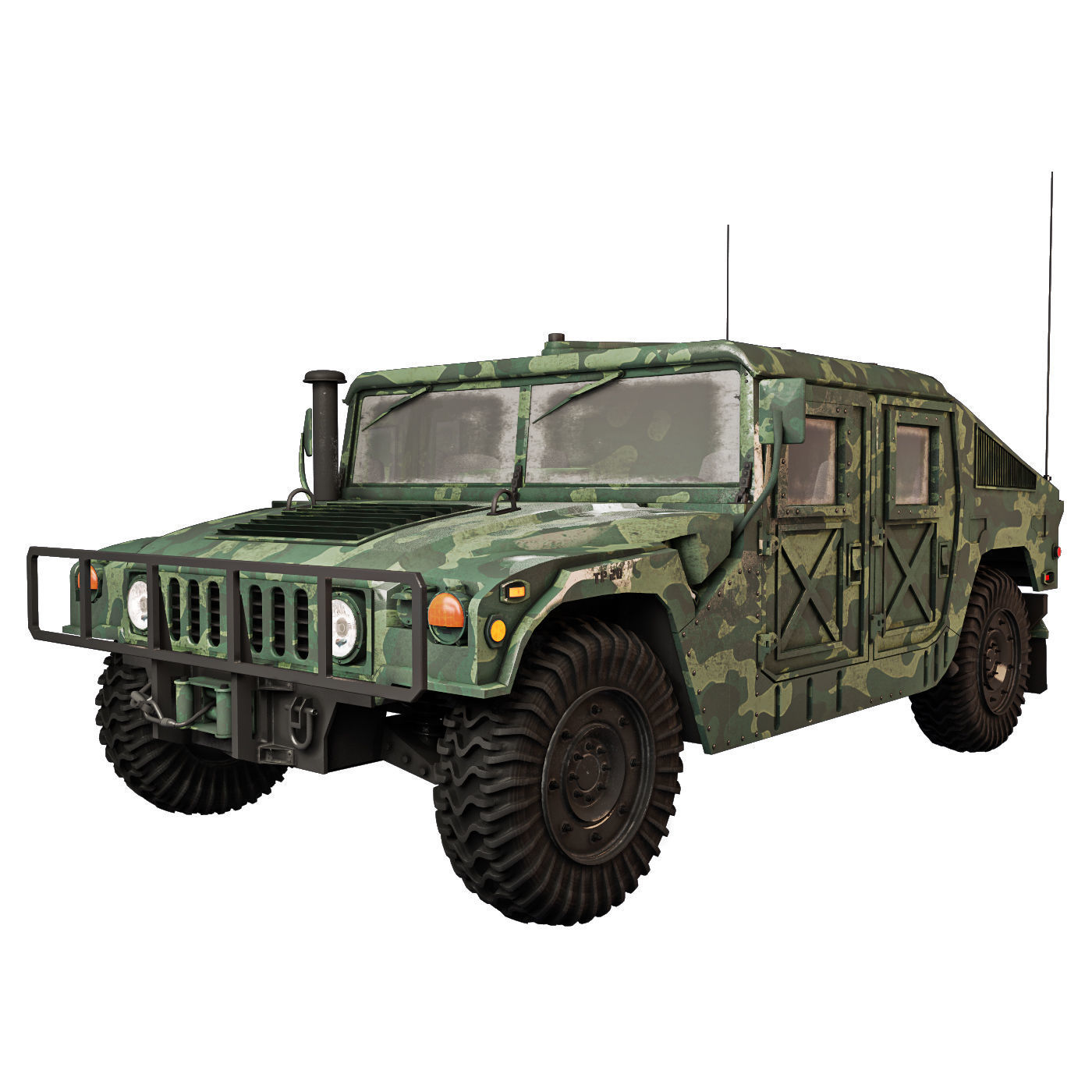 Humvee Military M1151 3D model | CGTrader