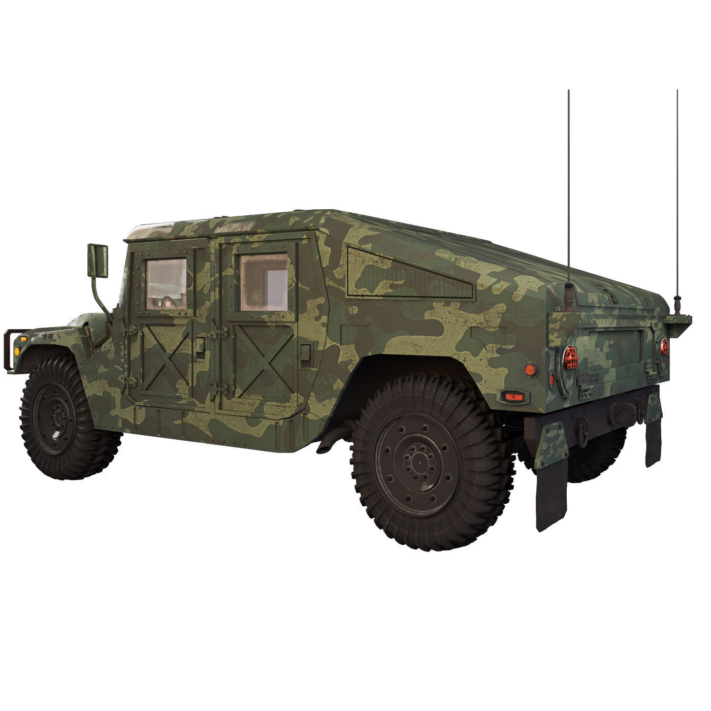 Humvee Military M1151 3D model | CGTrader